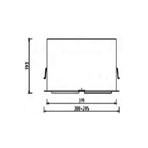 Manado Z2 LED recessed rectangular downlight
