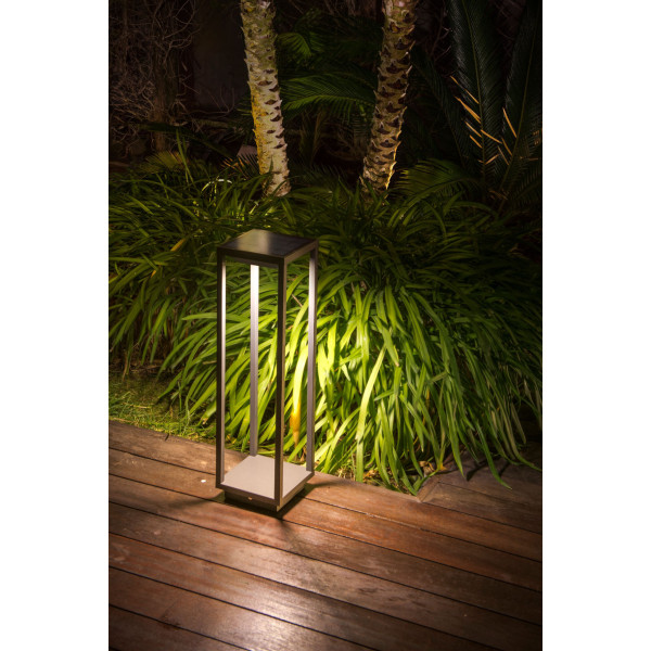 SAURA Solar dark grey beacon lamp